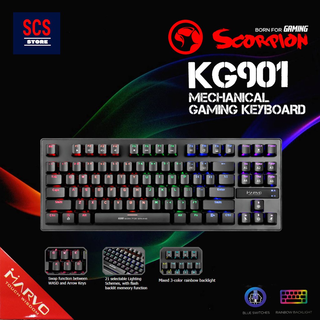 Marvo KG901 Mechanical Gaming Keyboard | Shopee Malaysia