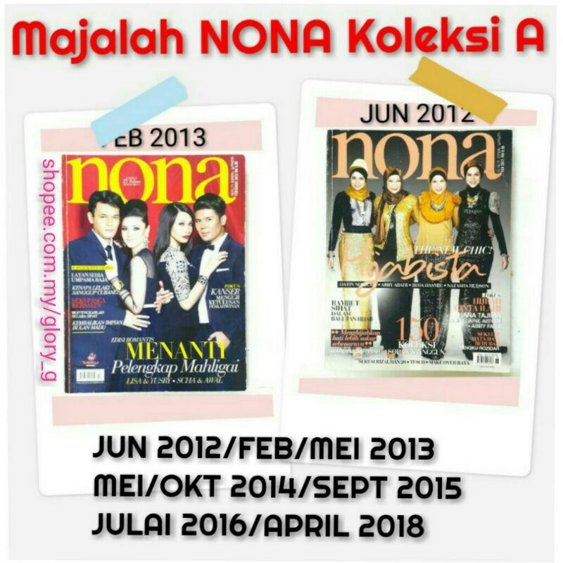 Majalah NONA Koleksi A-preloved | Shopee Malaysia