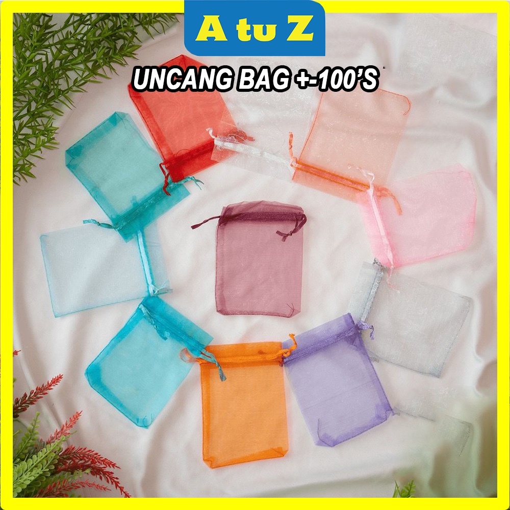 AtuZ Uncang Bag Organza 8*H12cm/14*H9cm/22*H26cm COMEL POUCH / BEG ...