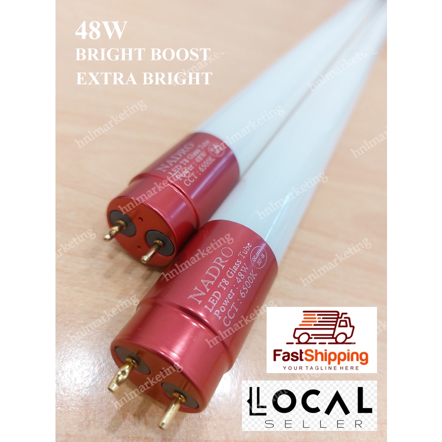 30PCS NADRO 48W 4FT T8 LED FLUORESCENT TUBE LIGHT EXTRA BRIGHTNESS ...