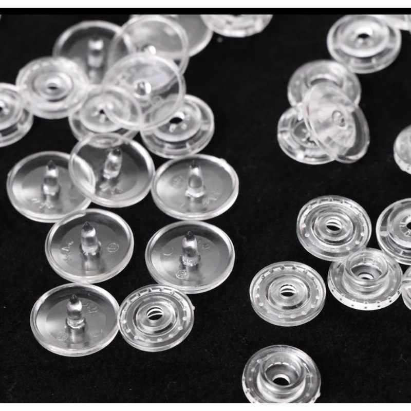 KAM T3,T5,T8,Resin Snap Buttons TRANSPARENT GOOD QUALITY Plastic Snaps ...