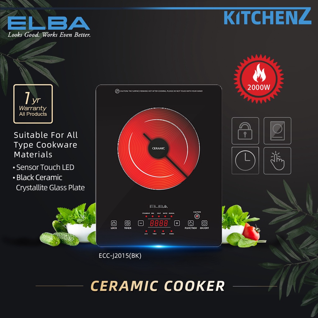 [FREE Shipping] Elba Ceramic Cooker Suitable For All Type Cookware ...