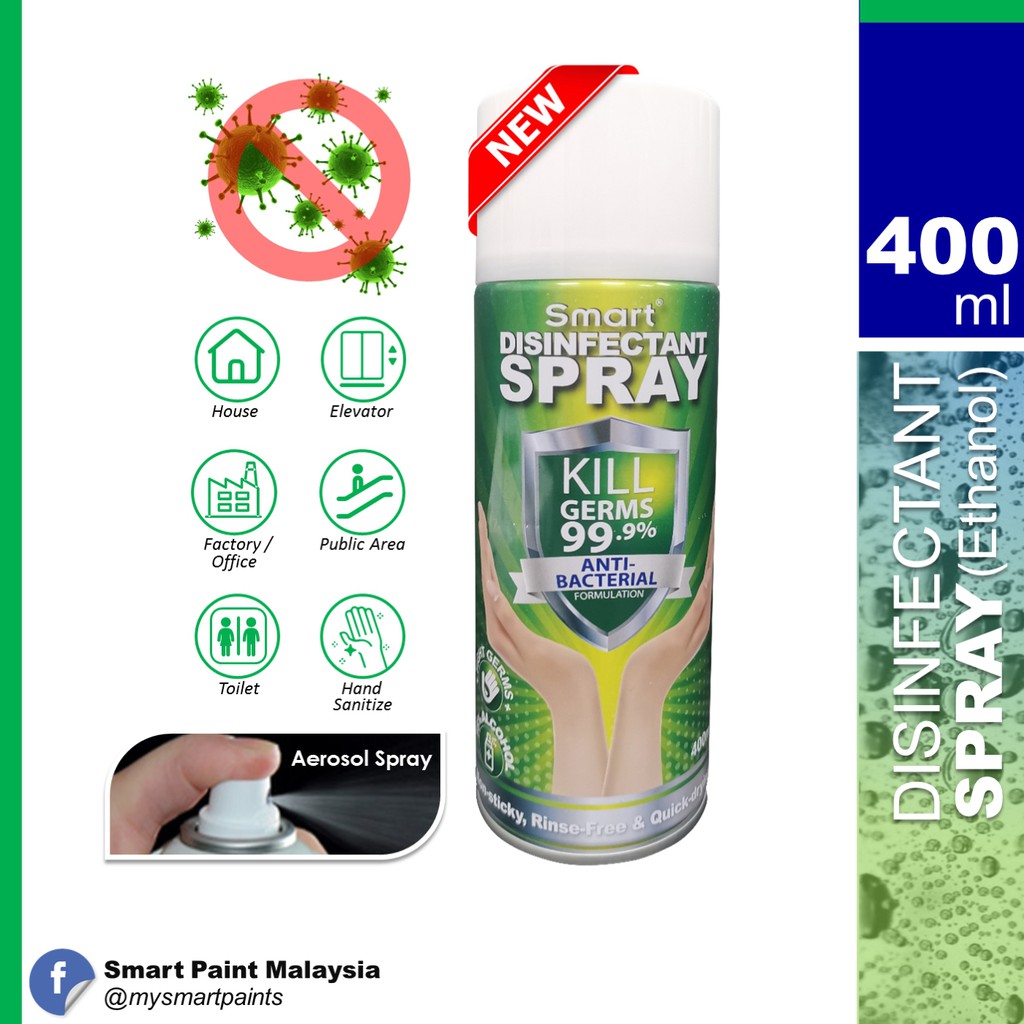 Smart Disinfectant Spray - Ethanol (400ML) | Shopee Malaysia