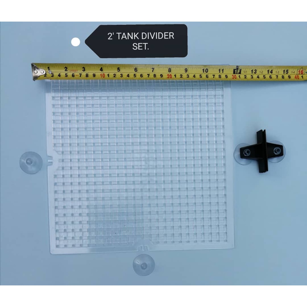 2 feet Aquarium Fish Tank Divider Separator 29cm x 29cm [S] 2feet 2 Kaki 2Kaki Akuarium Ikan ...