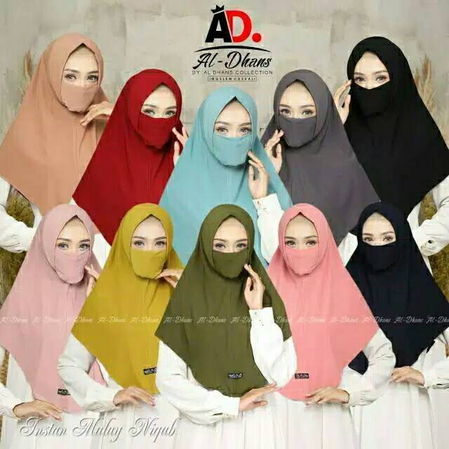 Niqab Instant Hijab PLUS NIQAB Instant Hijab Mask | Shopee Malaysia