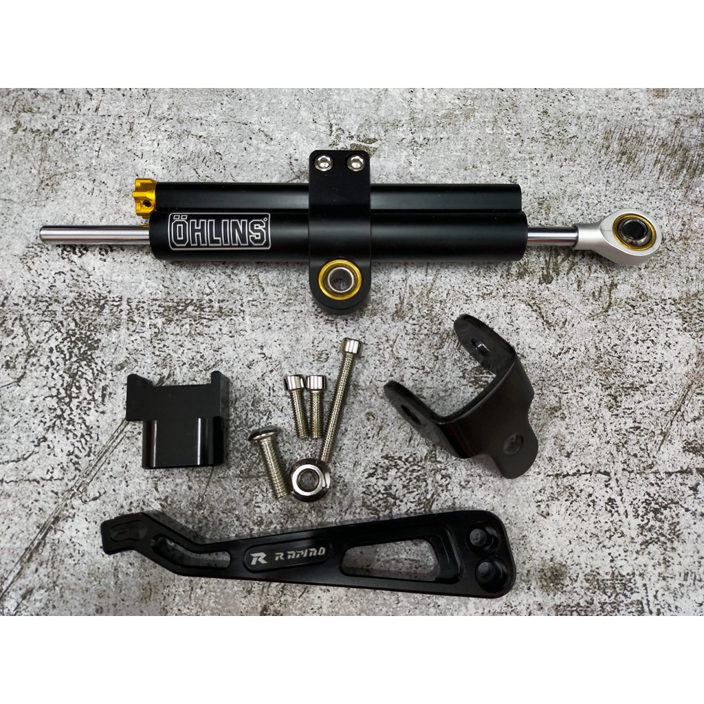 Ohlins Damper With Bracket Y15zr Y15 Set Damper And Bracket Silver ...
