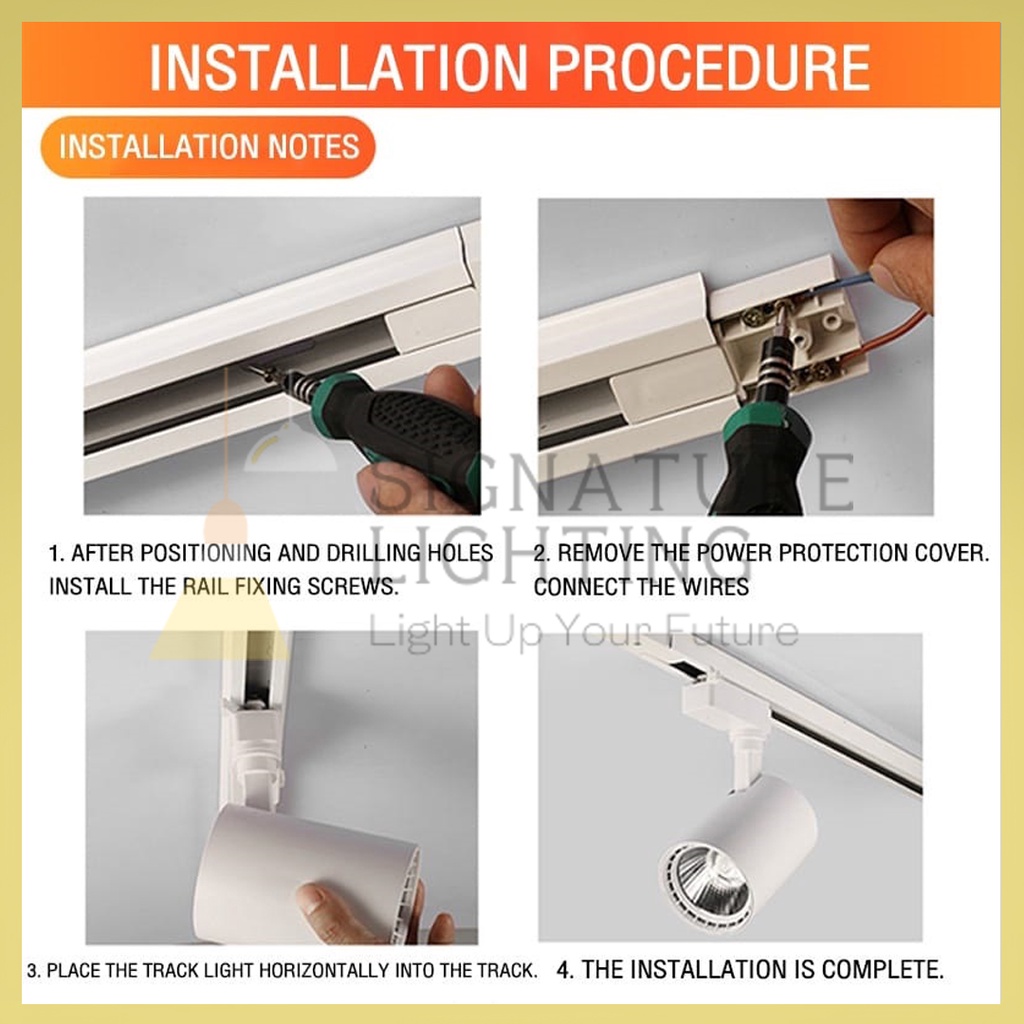 Led Track Light Rail / Track Bar 2 Meter (196+-cm) Aluminium / Black Or ...