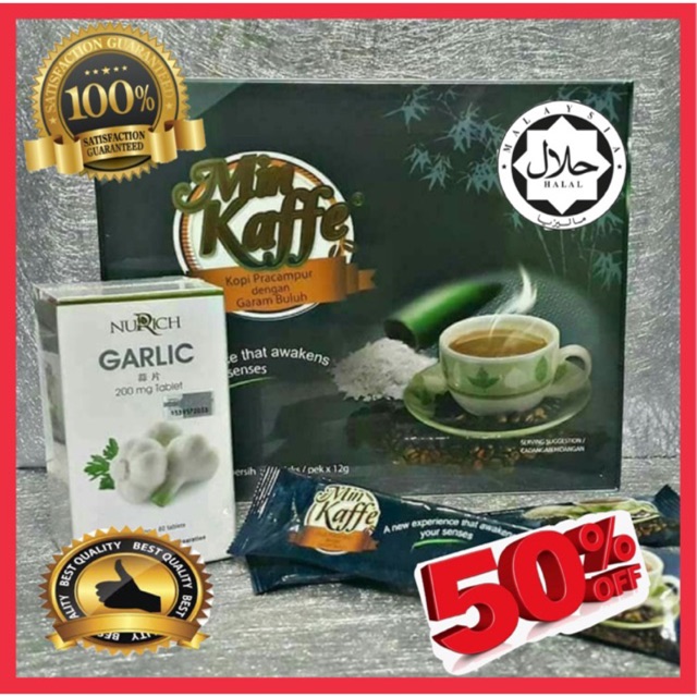 HOT PRODUK 🔥🔥🔥 Min Kaffe dan Garlic Tablet | Shopee Malaysia