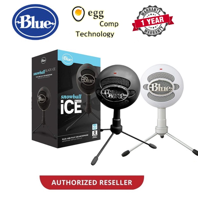 BLUE SNOWBALL ICE USB MIC FOR RECORDING AND STREAMING ON PC & MAC ...