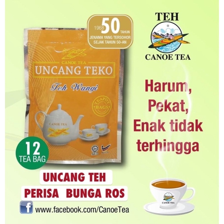 Uncang Teh Perisa Bunga Rose Pot Bag (12 Sachets x 2g) x 12 pack ...