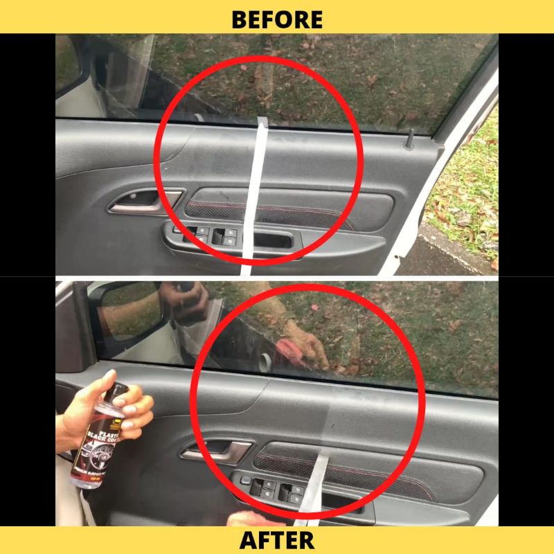 ORI HQ : PURE PEKAT ORIGINAL Pengilat Plastik Getah Hitamkan Plastik ...