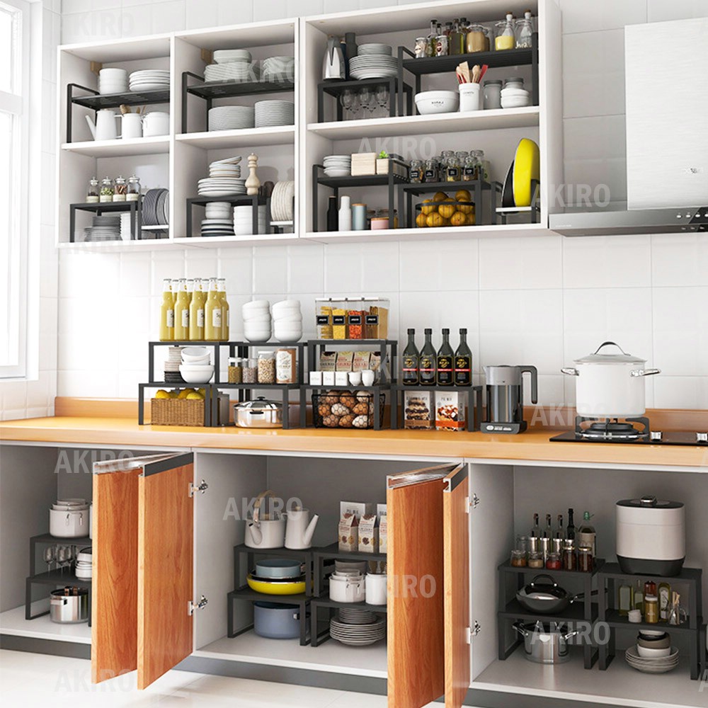 AKIRO Kitchen Cabinet Shelf Insert Unit Rak Dapur Desktop Table ...