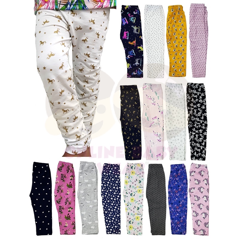 HM Assorted Cotton Spandex Legging (9M~5Y) Girl Kids Toddler - Random ...