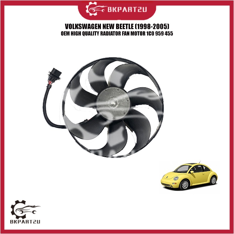 BKPART2U VOLKSWAGEN NEW BEETLE (1998-2005) RADIATOR FAN MOTOR MADE BY ...