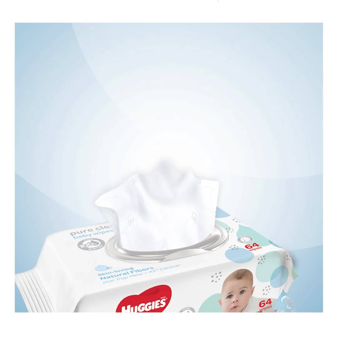 [Bundle of 24] Huggies Baby Wipes Clean Care Wet Tissue 80s | Shopee ...