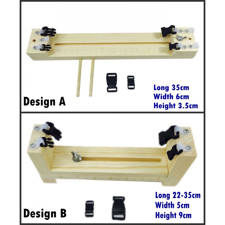 Paracord Jig Wood Bracelet Maker Tool with Buckles Adjustable Length ...