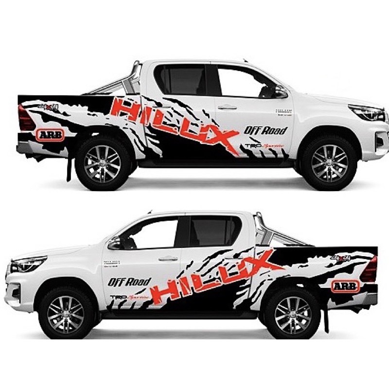 (Ready Stock )S310# Toyota Hilux Car Body Vinyl Decal Sticker | Shopee ...