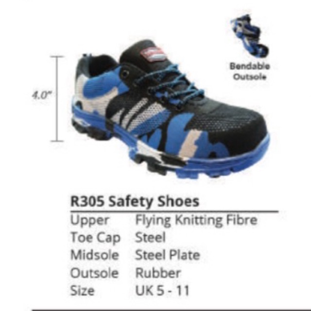 Safety Shoes R305 Hercules Kasut Keselamatan | Shopee Malaysia