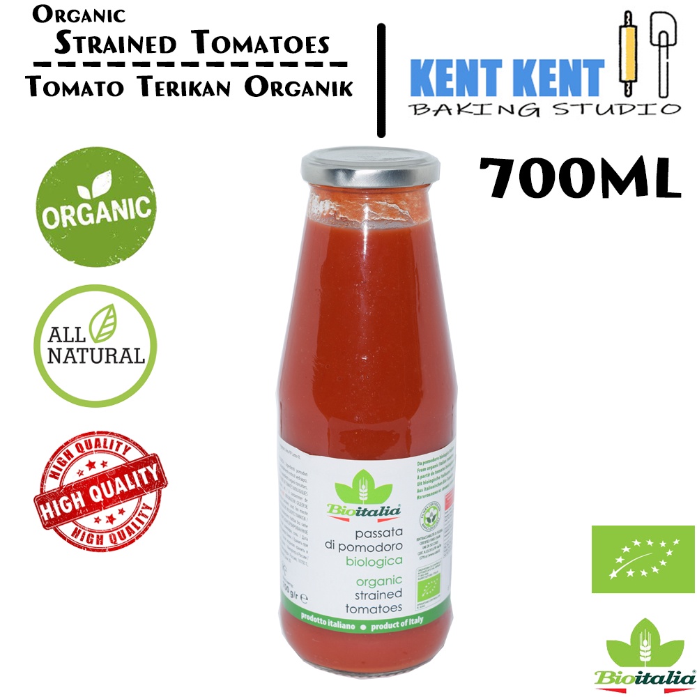 Bioitalia Organic Strained Tomatoes (700ml) / Tomato Terikan Organik ...