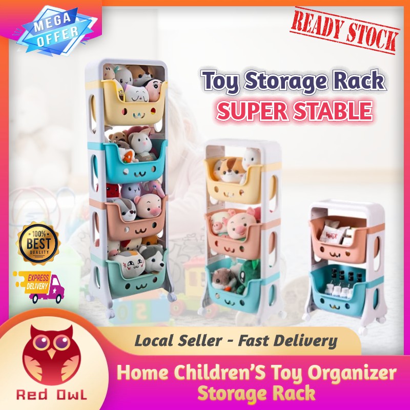 🔥Toys Storage Rack Kids Toys Storage Organizer Toy Basket Cabinet Toys ...