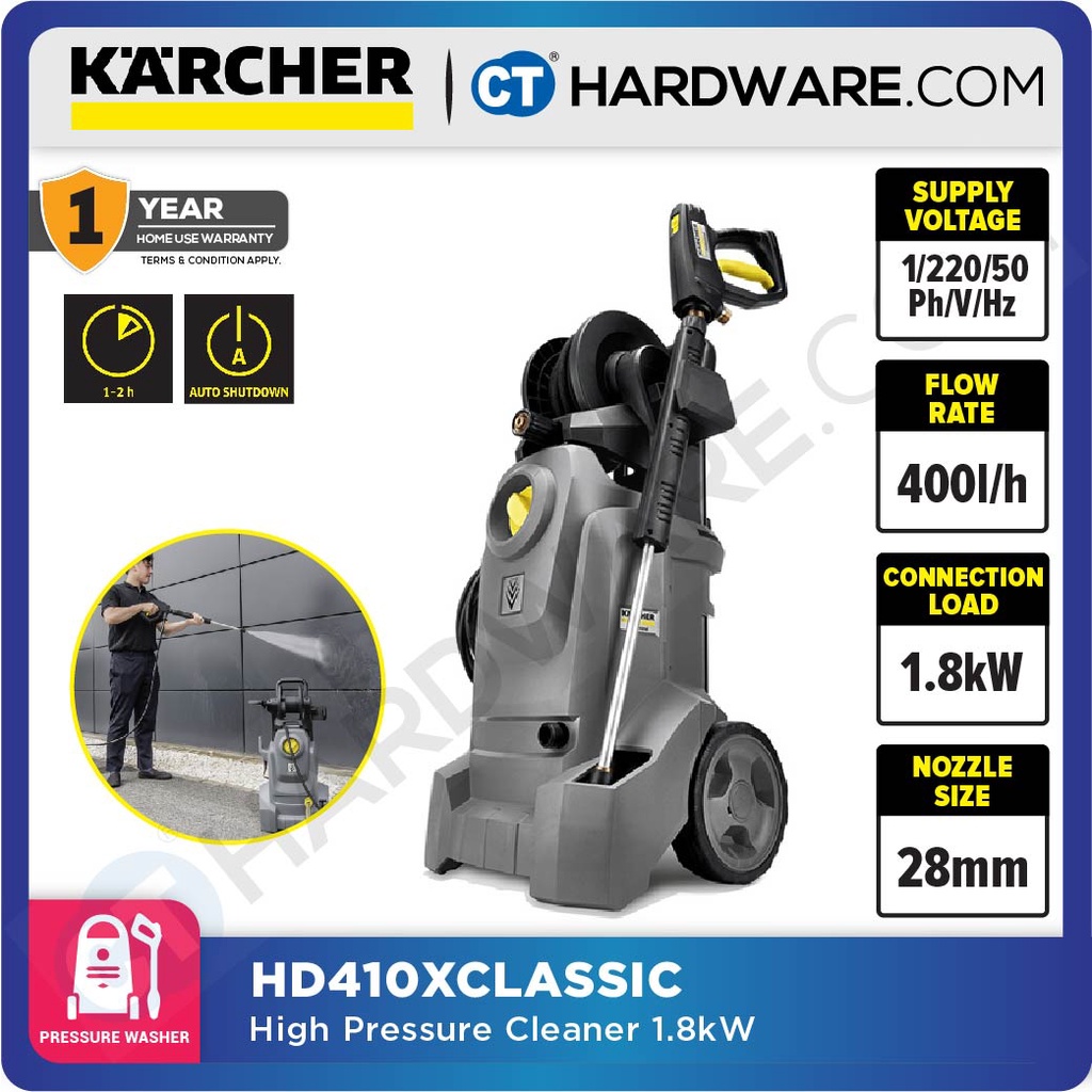 KARCHER HD410XCLASSIC HD 410 X HIGH PRESSURE CLEANER 1.8KW WORKING ...