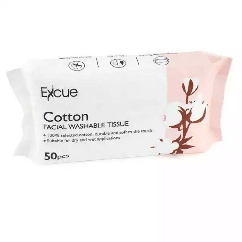 Excue Cotton Facial Washable Tissue | Shopee Malaysia