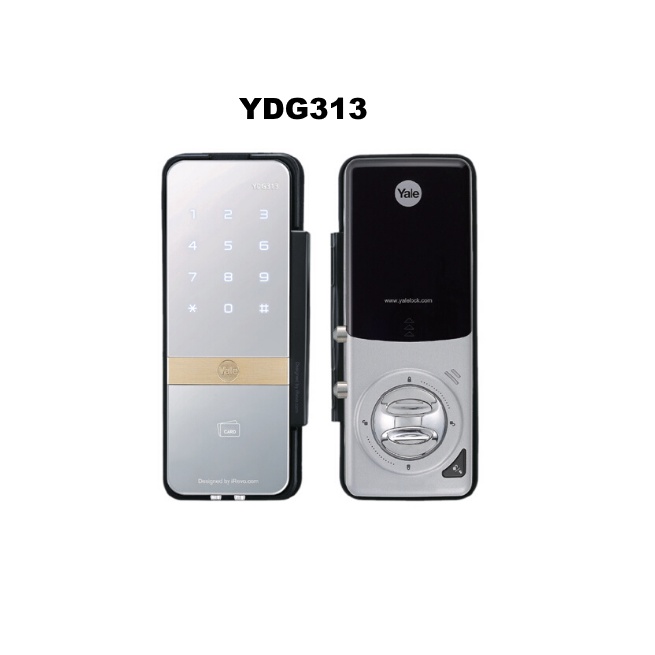 YALE YDG313 Digital Rim Lock For Glass Door(Commercial Glass Door)Add ...