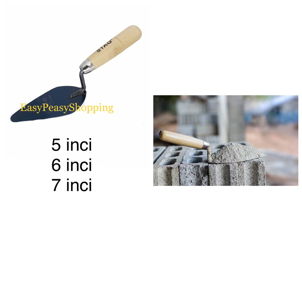 5"/6"/7" Bricklaying Trowel / Sudu Simen / Senduk Simen (READY STOCK ...
