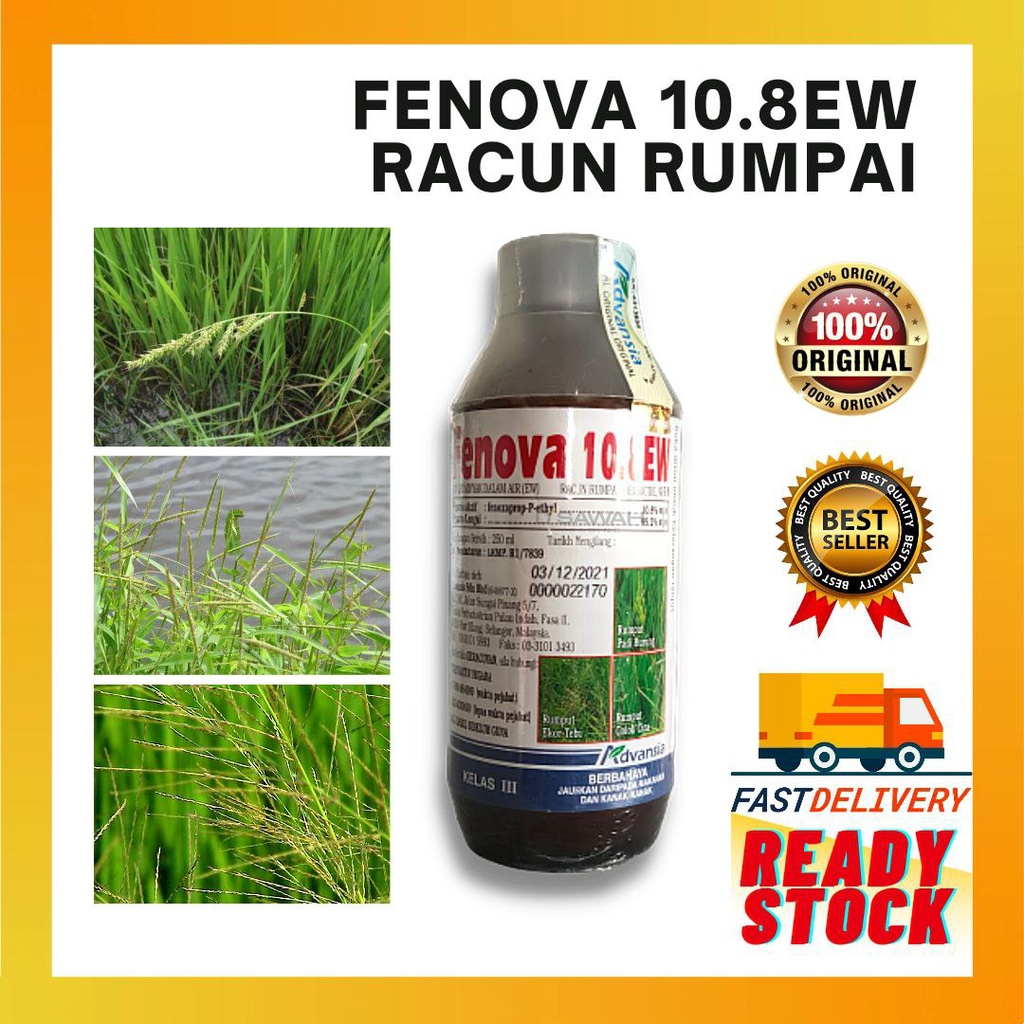 Racun Rumpai Fenova 10.8EW 250ml Racun Padi Burung Ekor Tebu Colok Cina ...