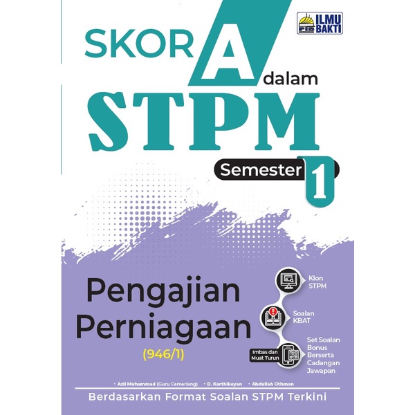 Skor A Dalam Stpm Semester 1 Penerbit Ilmu Bakti Shopee Malaysia