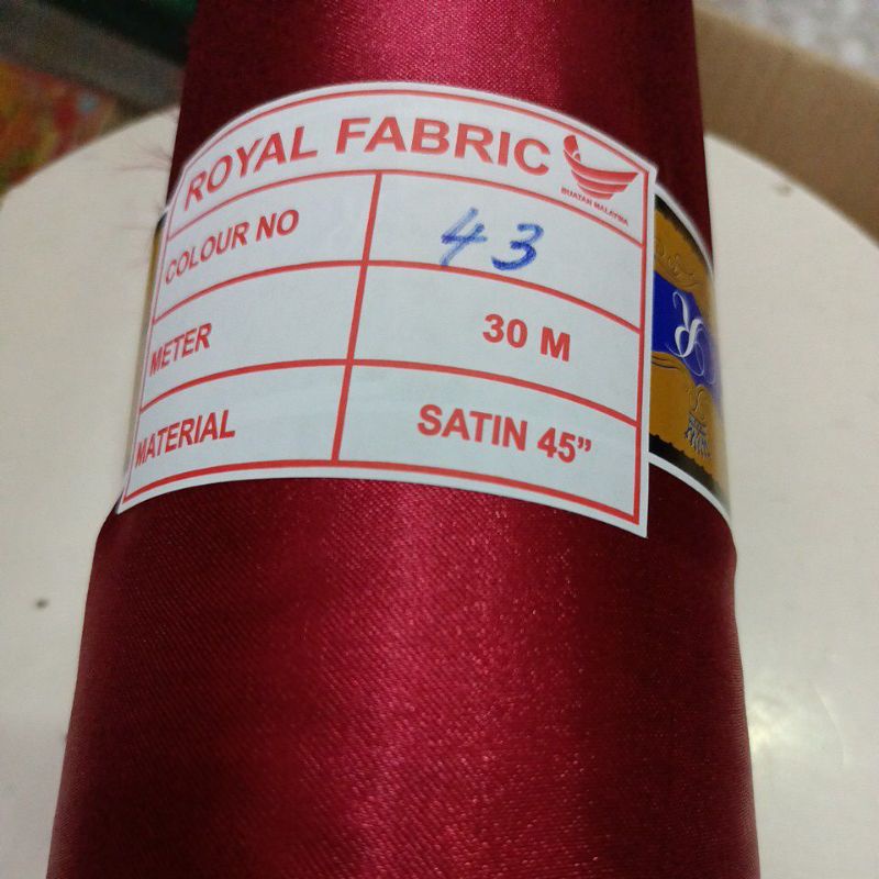 Satin Fabric / Pongee Fabric Solid Color Decoration | Shopee Malaysia