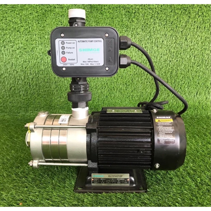 SHIMGE BWJ2-4 AUTOMATIC STAINLESS STEEL MULTISTAGE CENTRIFUGAL WATER ...