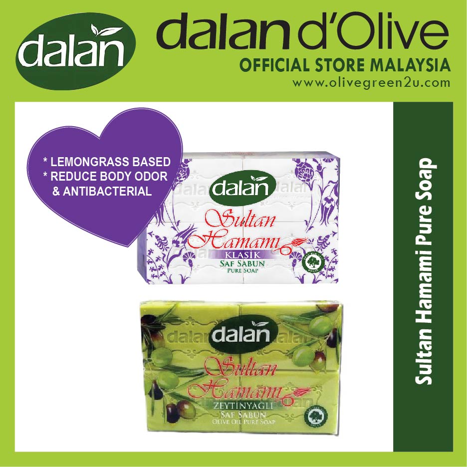 Dalan Sultan Hamami Pure Soap ( Classic 200g x4 / Olive Oil 175g x4 ...