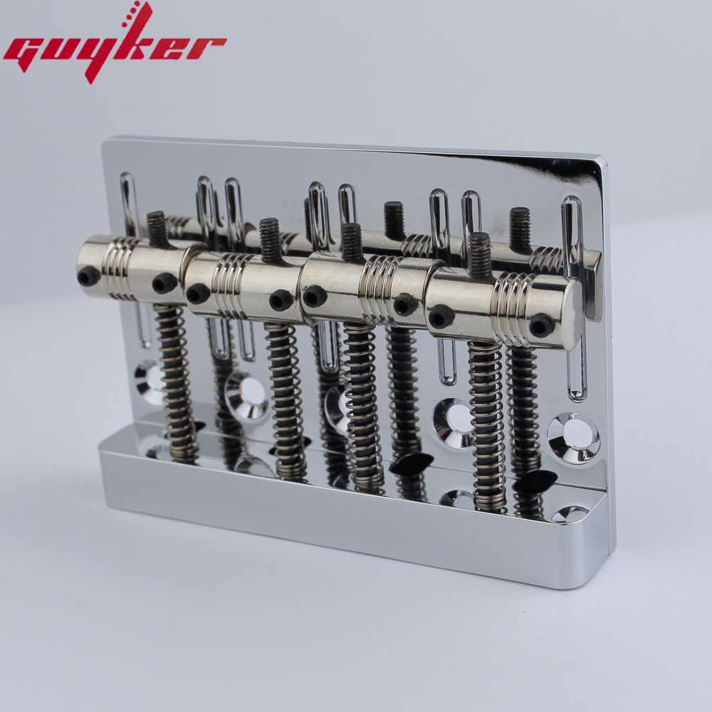Guyker 4 String High Mass Bass Bridge with Vintage CNC Machined Brass ...