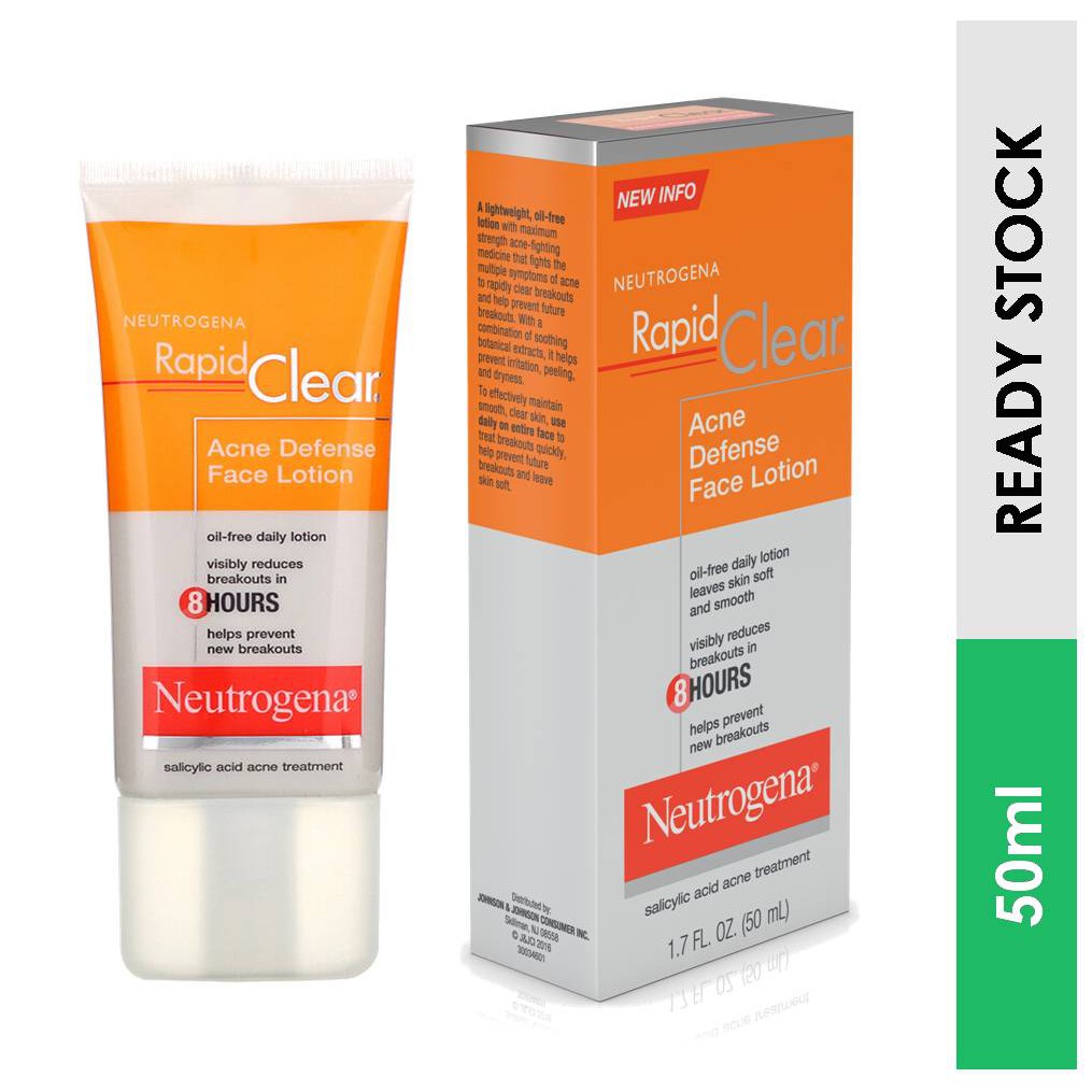 Neutrogena Rapid Clear Acne Defense Face Lotion (50 ml) | Shopee Malaysia