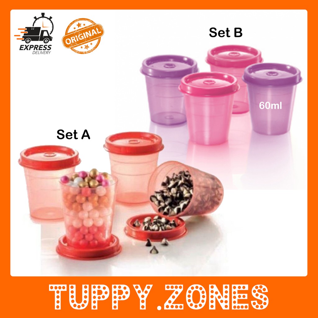 Tupperware Midget / Mini Stor (4) 60ml | Shopee Malaysia