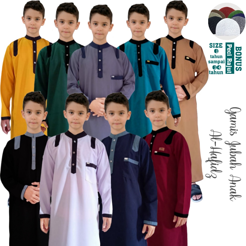 Al-hafidz Robes For Boys Aged 1-14 Years premium Children's Robes new ...