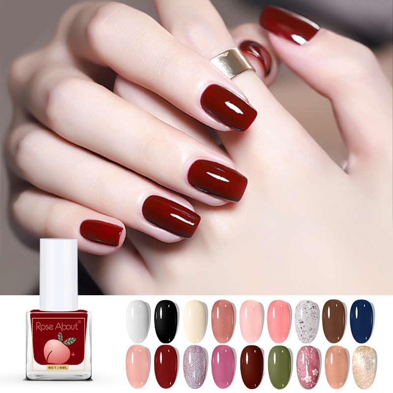 NAIL POLISH PEEL OFF Small Ice Cubes 8ml #01 - #46 Nail Color - Pewarna ...