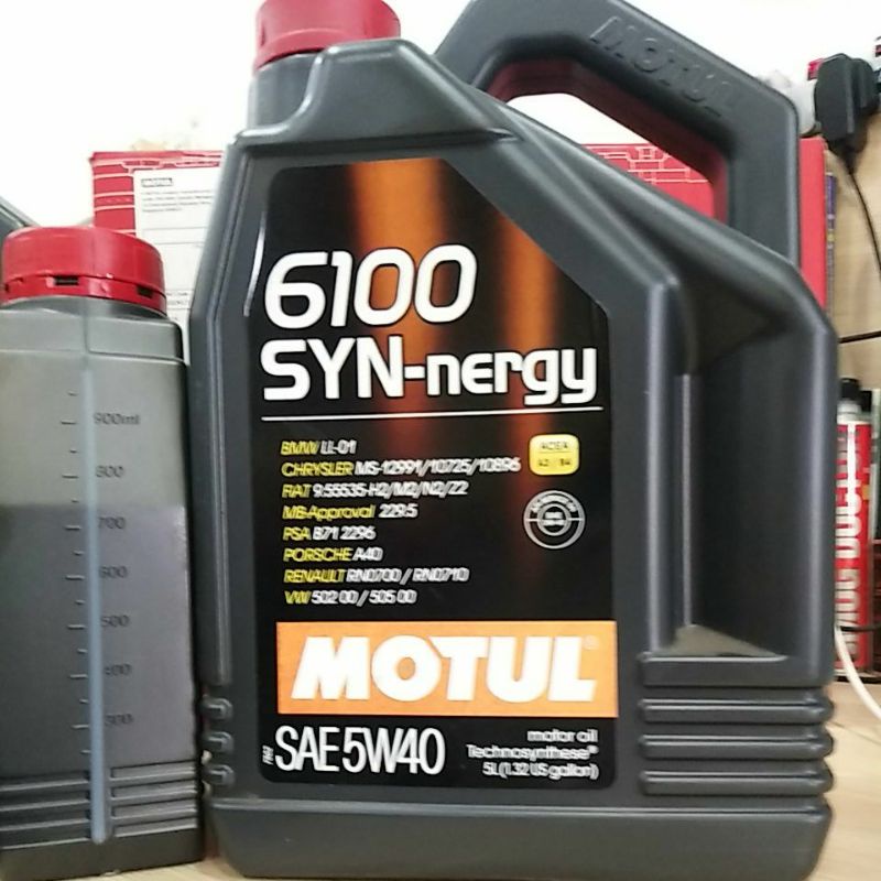 MOTUL 6100 SYN-nergy 5w40 Synthetic (5L) | Shopee Malaysia