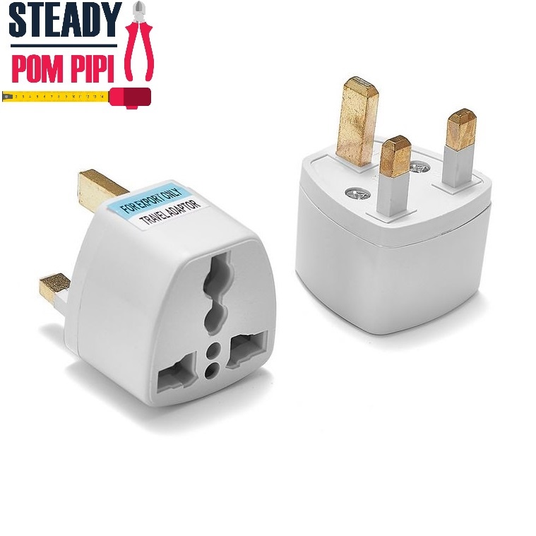 3-PIN UNIVERSAL ADAPTER PLUG HEAD UK 3 PIN MALAYSIA CHINA PLUG SOCKET ...