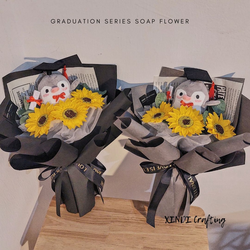 【READY STOCK现货】Soap Sunflower Bouquet Graduation Bouquet Convocation ...
