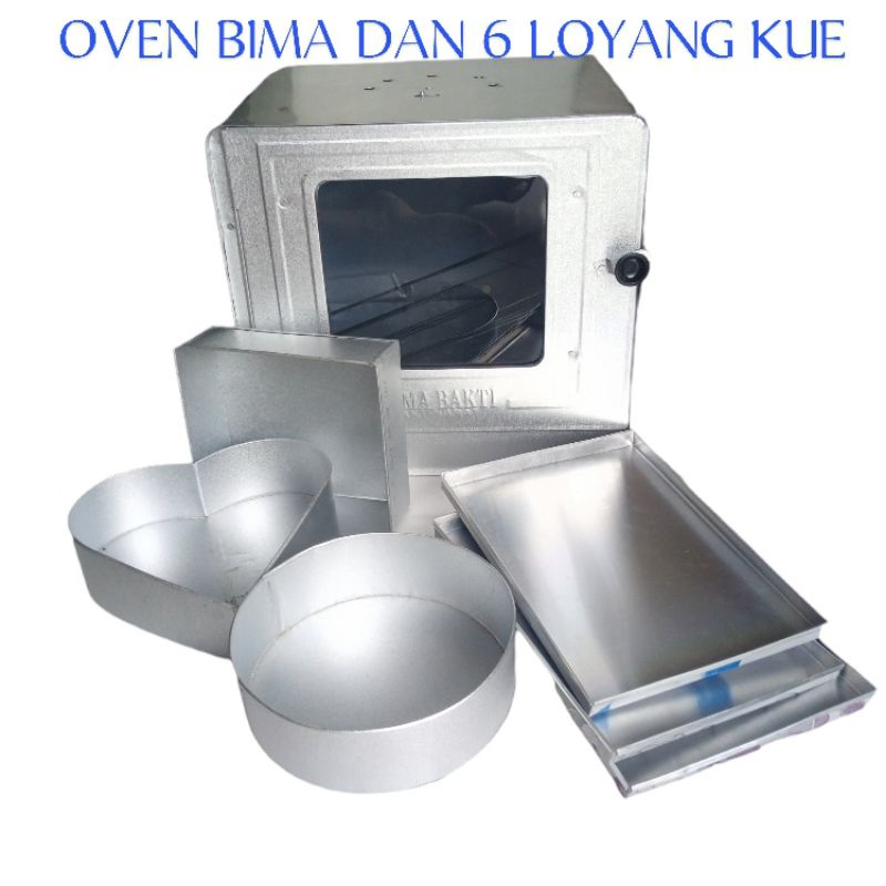 Bima oven Package Arranges 3 Stainless Steel And 6 Cake Pans/Stove ...