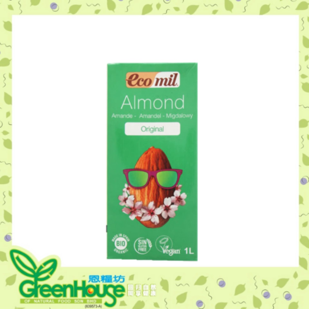(SALES)ECOMIL ORGANIC ALMOND MILK 1L (ORIGINAL) | Shopee Malaysia
