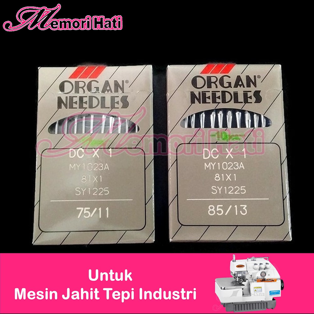 ORIGINAL!! Jarum Jahit Tepi - Japan Organ Needle (Highspeed) DC #11,13 | Shopee Malaysia