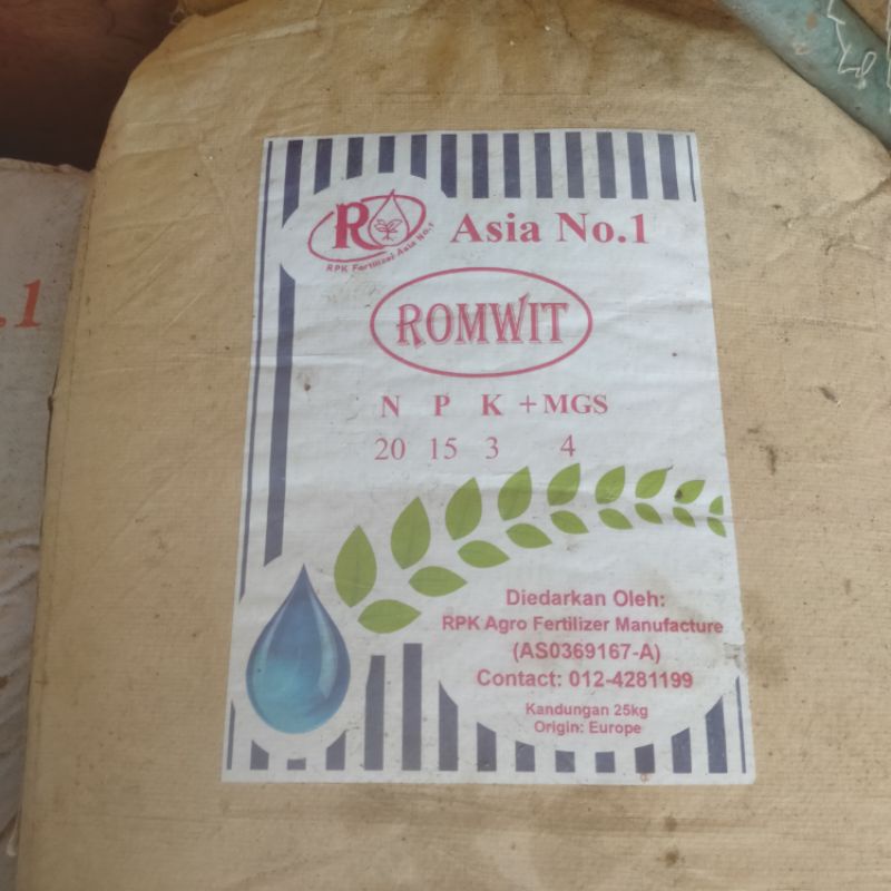 baja durian romwit 20:15:3 25kg | Shopee Malaysia