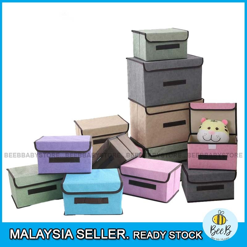 Foldable Non-Woven Storage Box Fabric Storage Bin Organizer Box ...