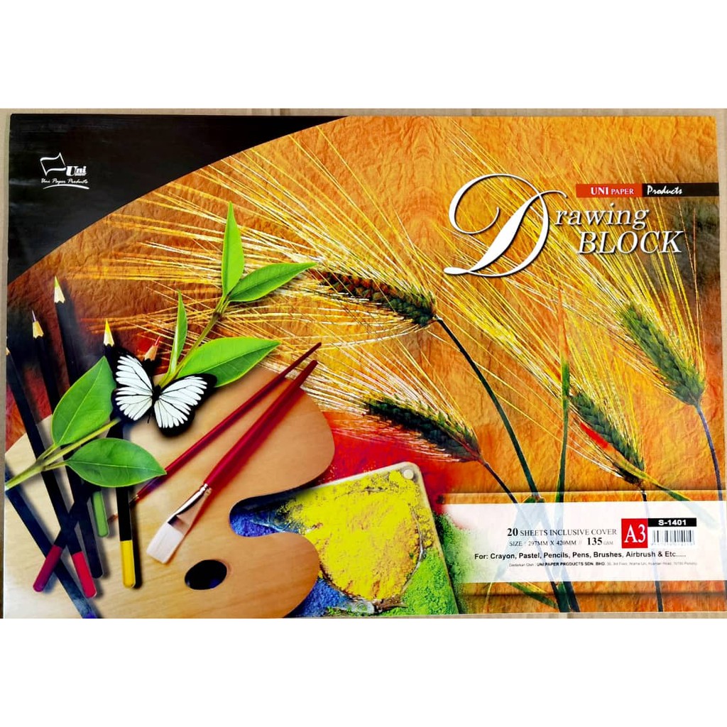 A3 Drawing Block (135gsm x 20's) | Shopee Malaysia