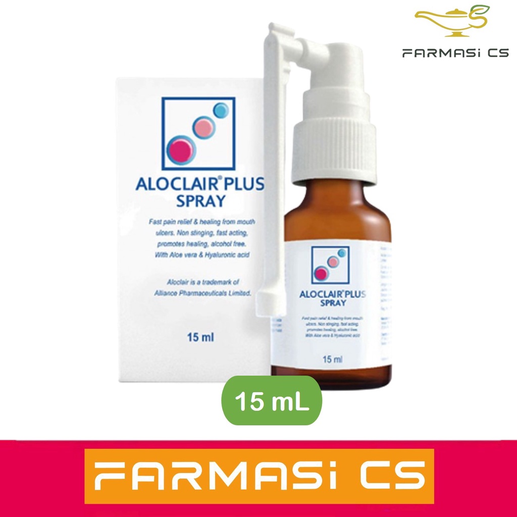 Aloclair Plus Spray 15ml EXP:01/2027 [hfmd relief from pain, mouth ...