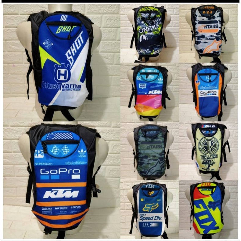 Hydropack Backpack Full Print Motocross/Bicycle Backpack | Shopee Malaysia