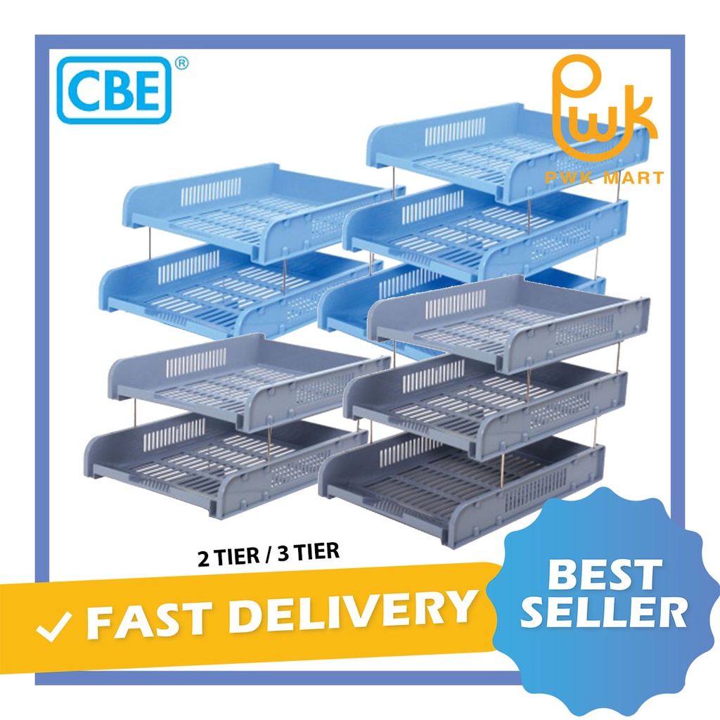CBE Document Tray 8012 2 Tier / 3Tier – Light Blue Office File ...